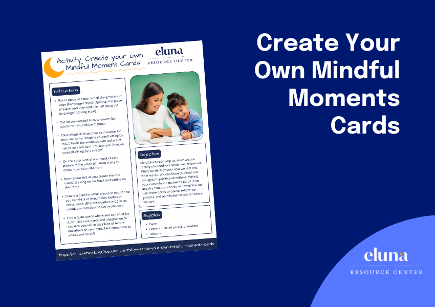Activity: Create Your Own Mindful Moments Cards - Eluna