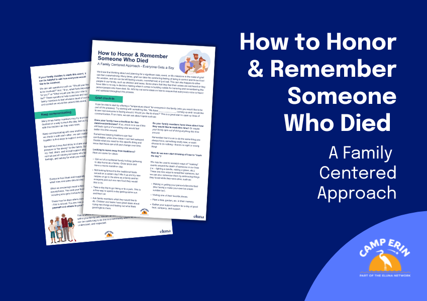 How to Honor & Remember Someone Who Died - A Family Centered Approach ...