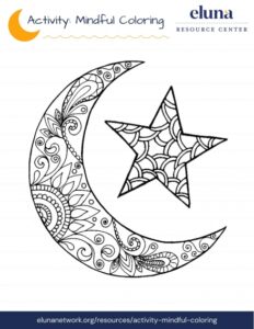crescent moon printable coloring pages